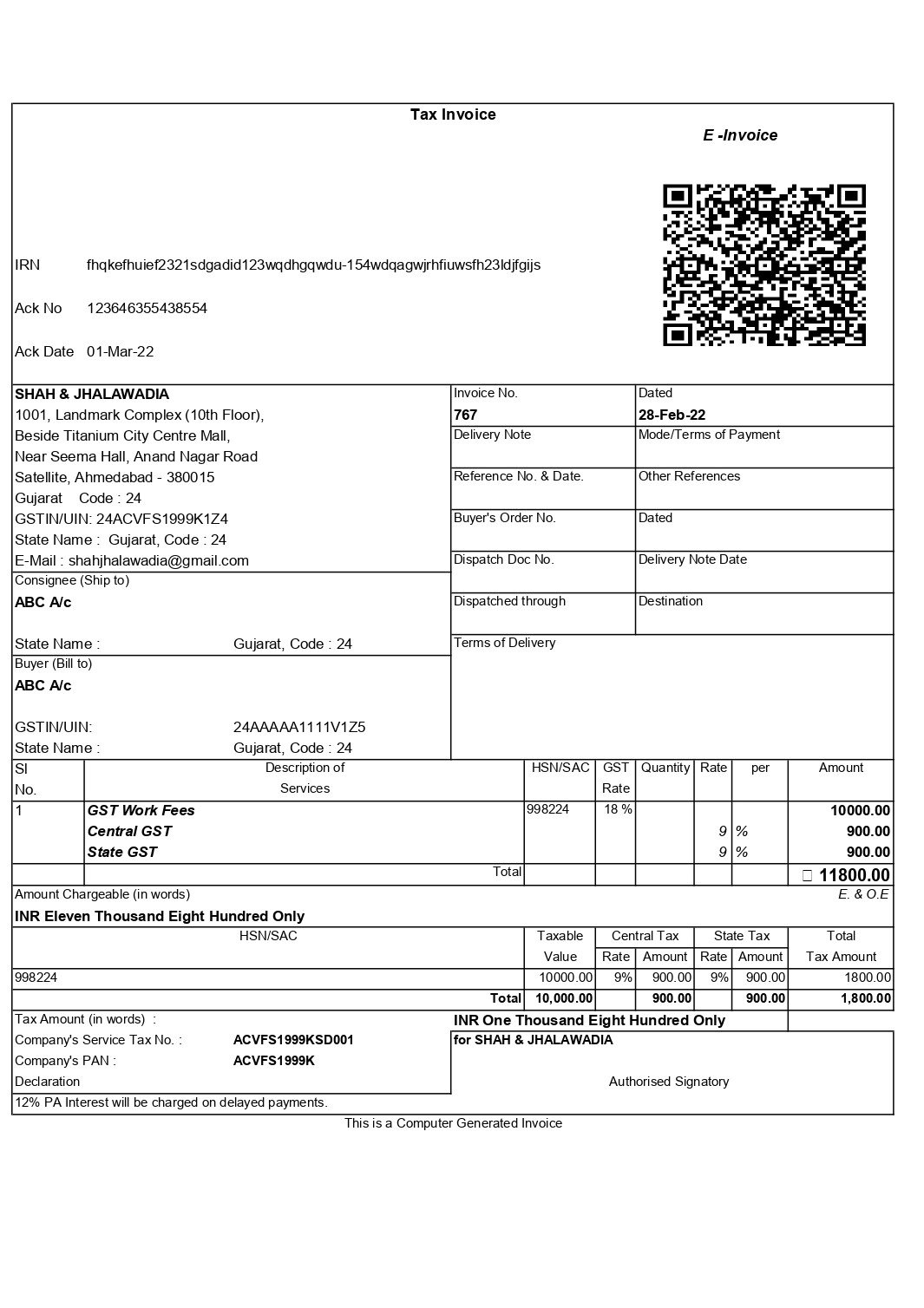 GST E-invoice limit reduced to Rs. 5 Crores wef 01/08/2023 | GST Safar